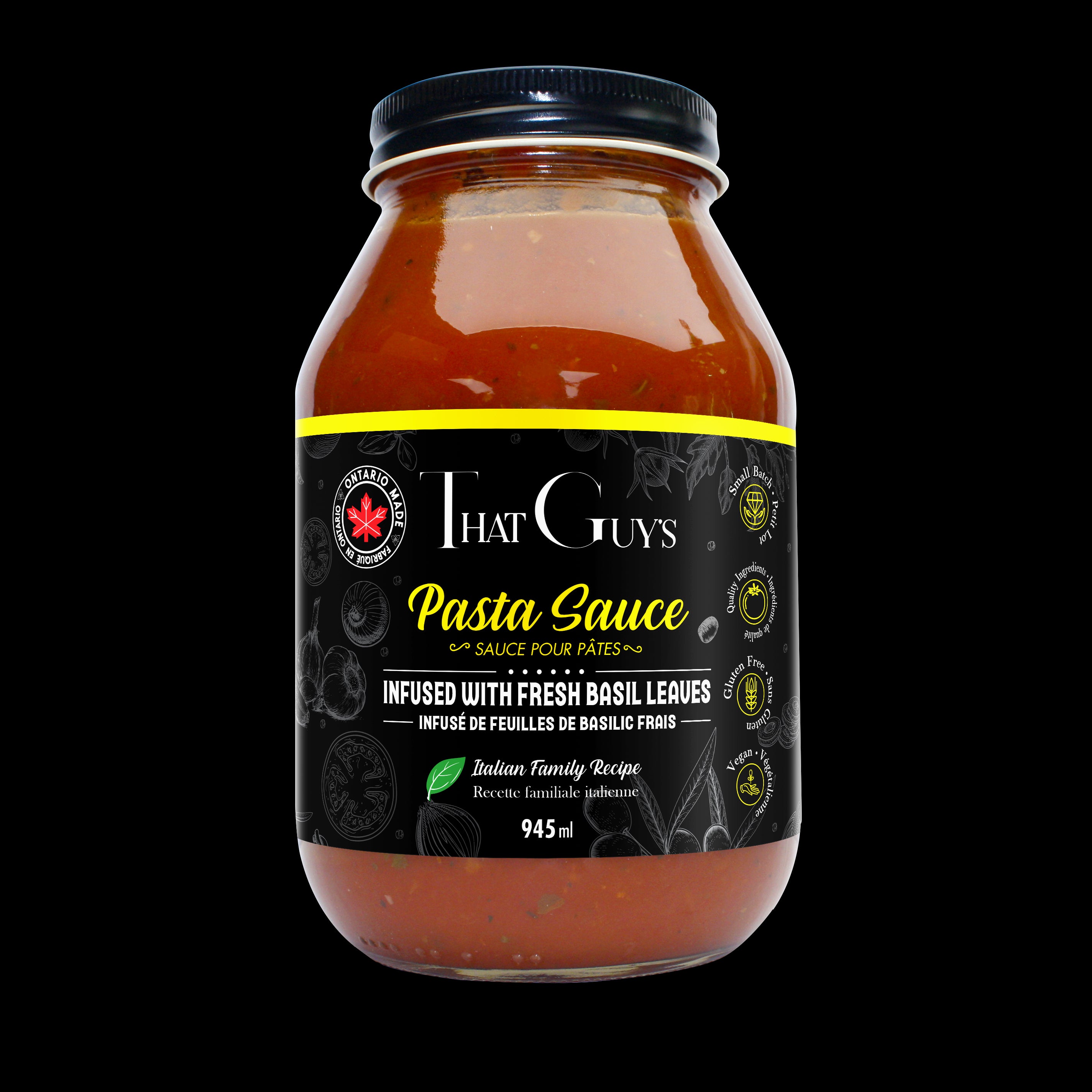 THAT GUYS Pasta Sauce- Basil Infused – THAT GUY'S SAUCES