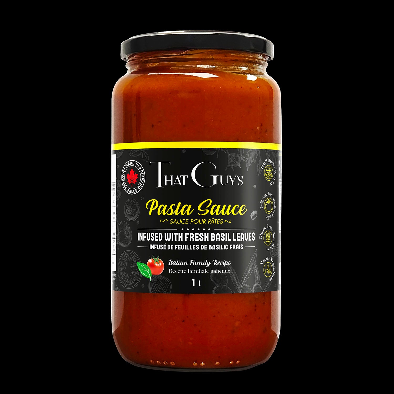 THAT GUYS Pasta Sauce- Basil Infused – THAT GUY'S SAUCES